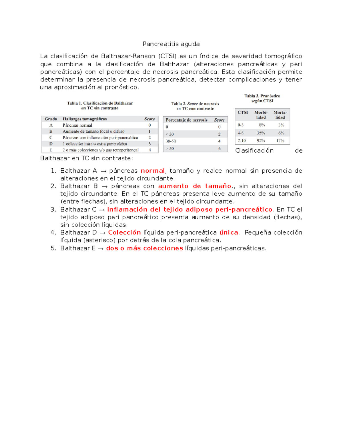 Pancreatitis clasificación - Pancreatitis aguda La clasificación de ...