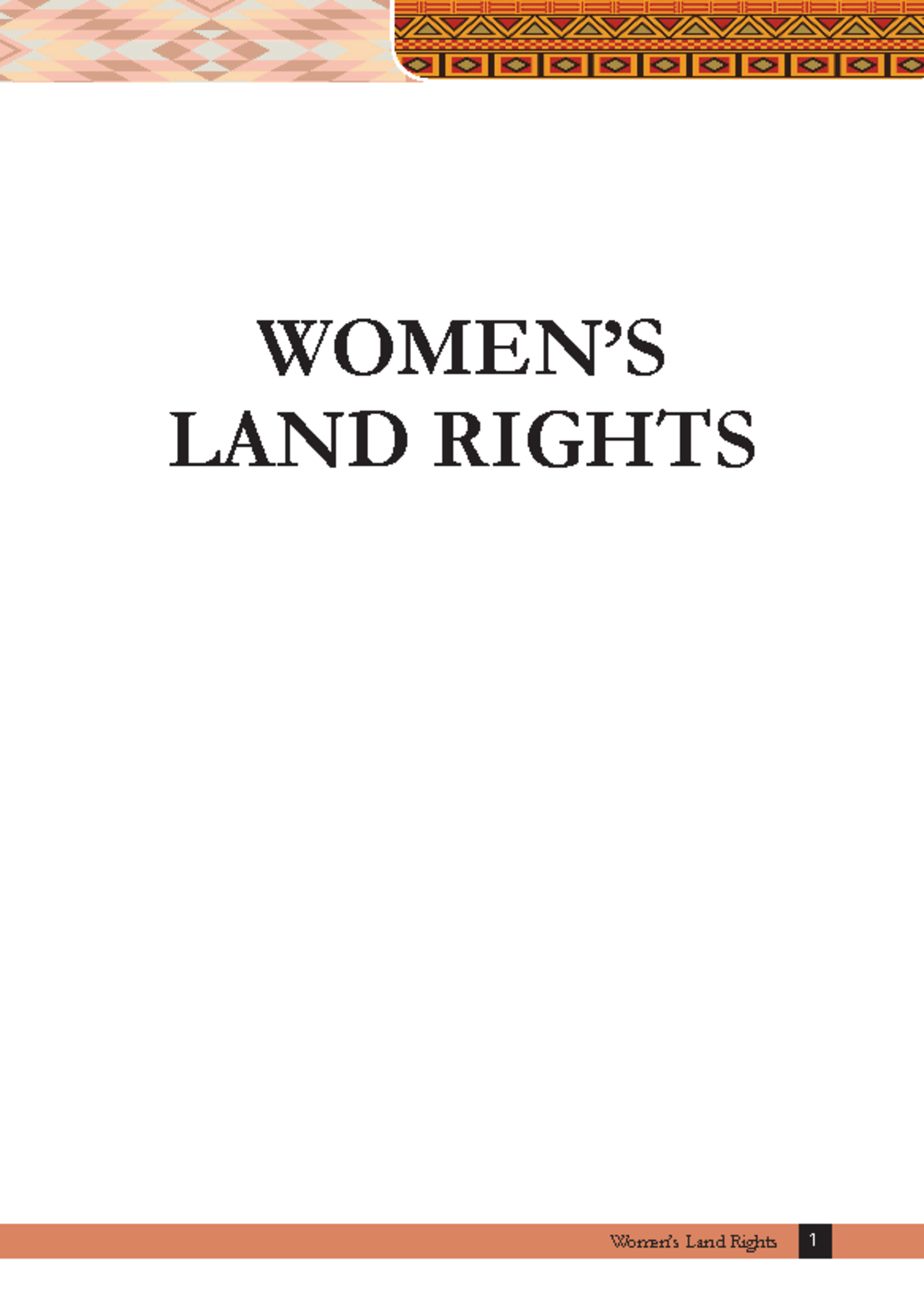Women Land Rights Booklet Final 3 1 - WOMEN’S LAND RIGHTS Produced by ...