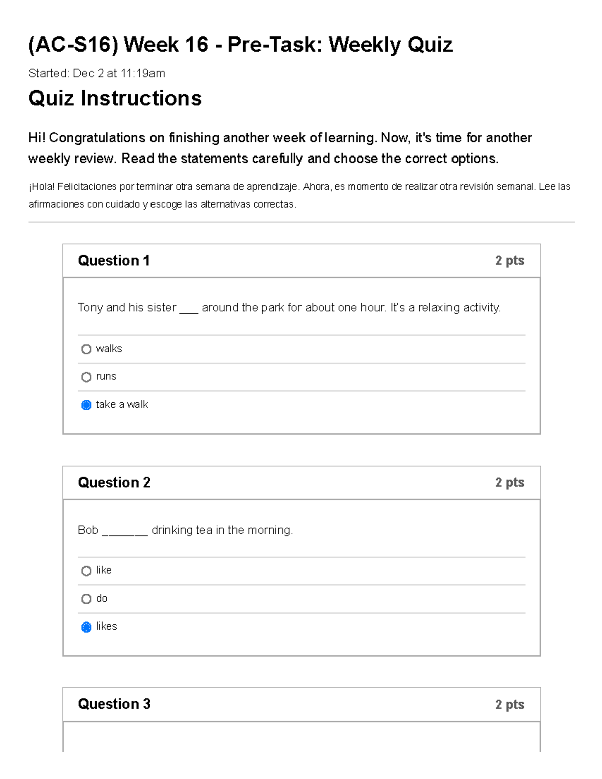 Quiz (AC-S16) Week 16 - Pre-Task Weekly Quiz - (AC-S16) Week 16 - Pre ...