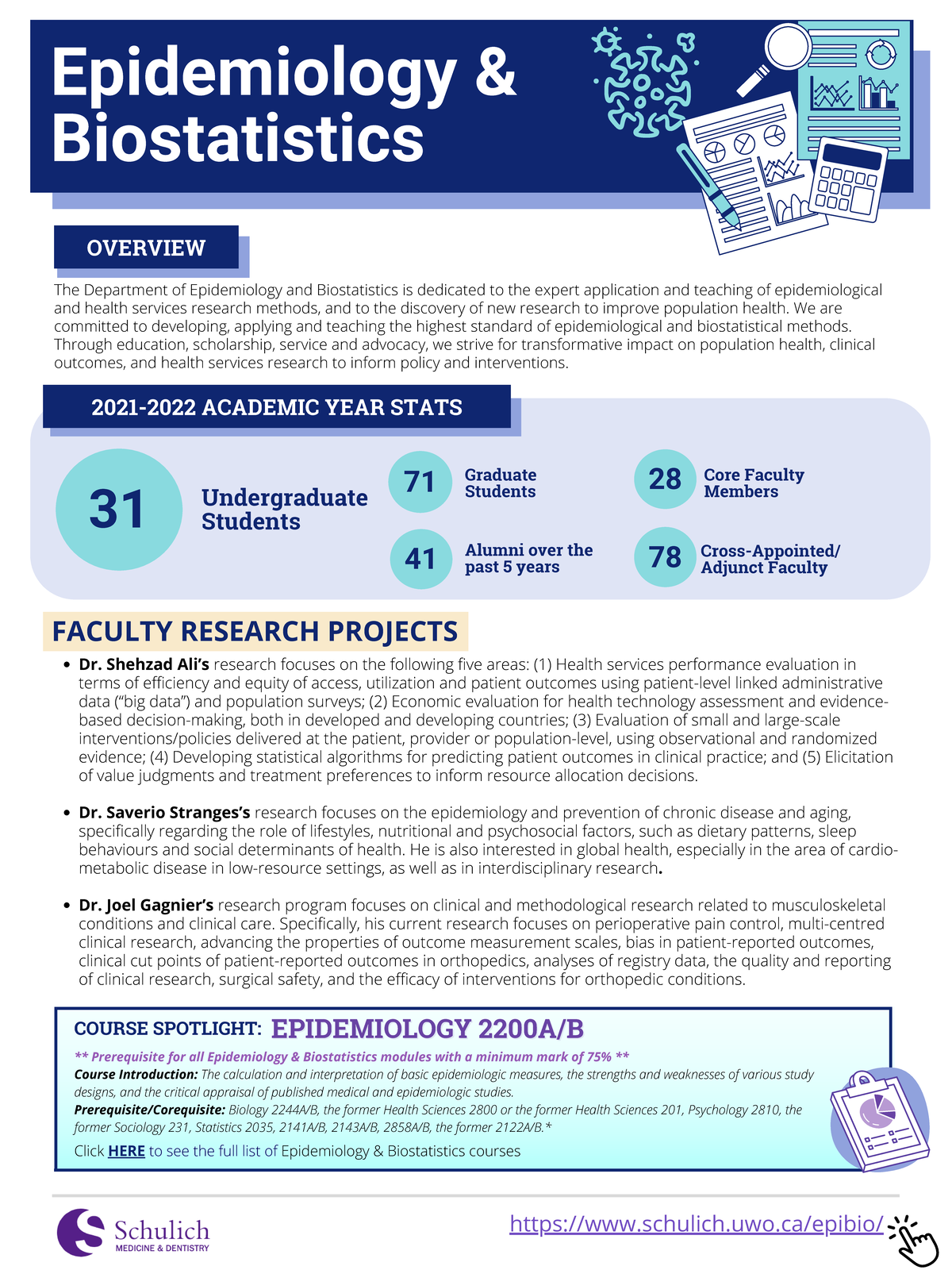 Epidemiology and Biostatistics - We are committed to developing ...