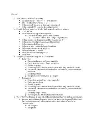Bio 329 Chapter 11 Notes - Bio 329 Chapter 11 Notes mRNA, Transcription ...