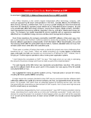 Activity B5. Esmeralda Valenzuela - Additional Case Study: Ikon’s ...