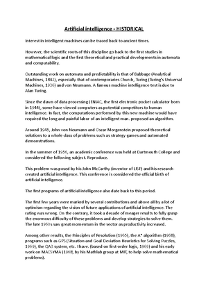 Artificial intelligence – AI introduction lecture 1 - Artificial ...