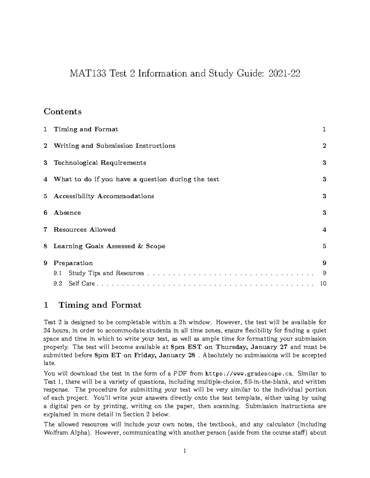 Test2-guide-2021 - test material for mat 133, official practice test ...