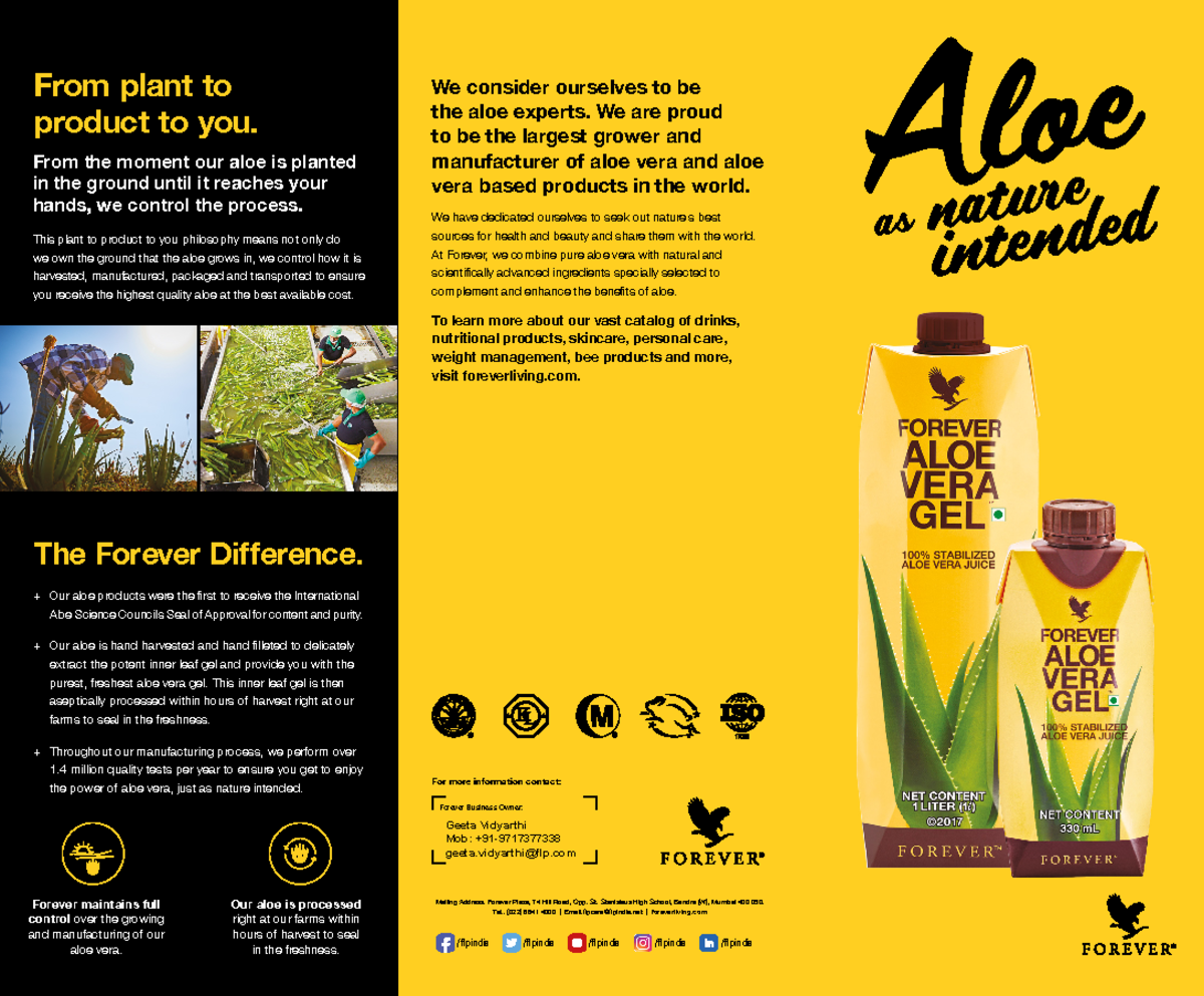 Aloe Brochure English 2021 - Aloe ####### We consider ourselves to be ...