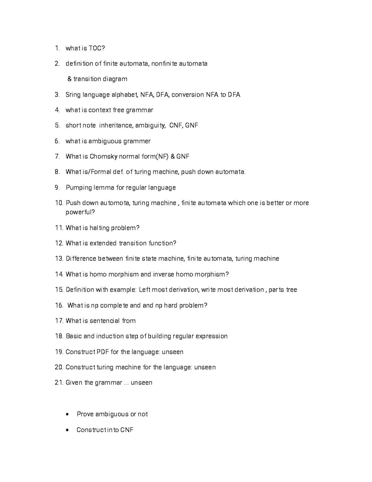 What is TOC-WPS Office - Problems - what is TOC? definition of finite ...