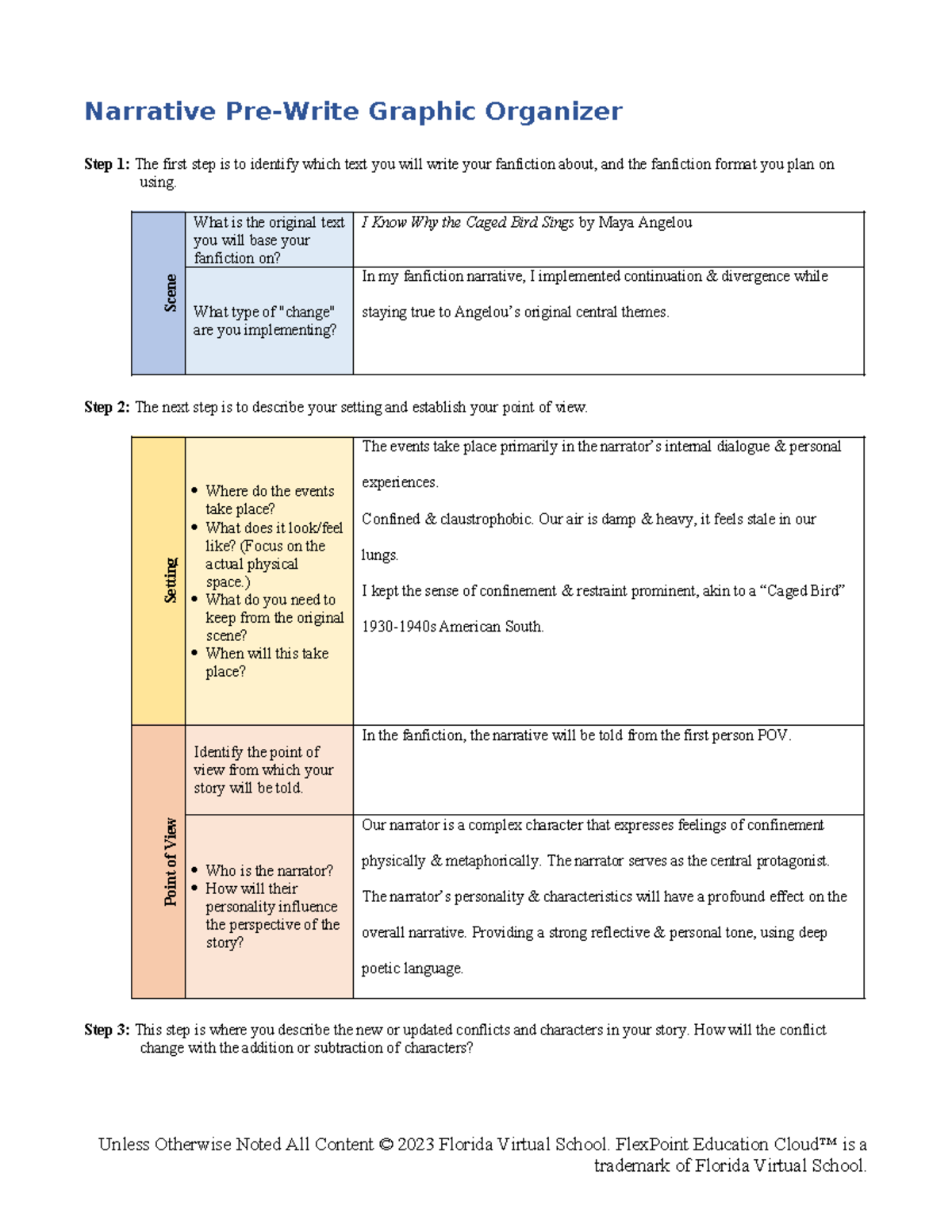Plotting narrative graphic organizer Fdebn - Narrative Pre-Write ...