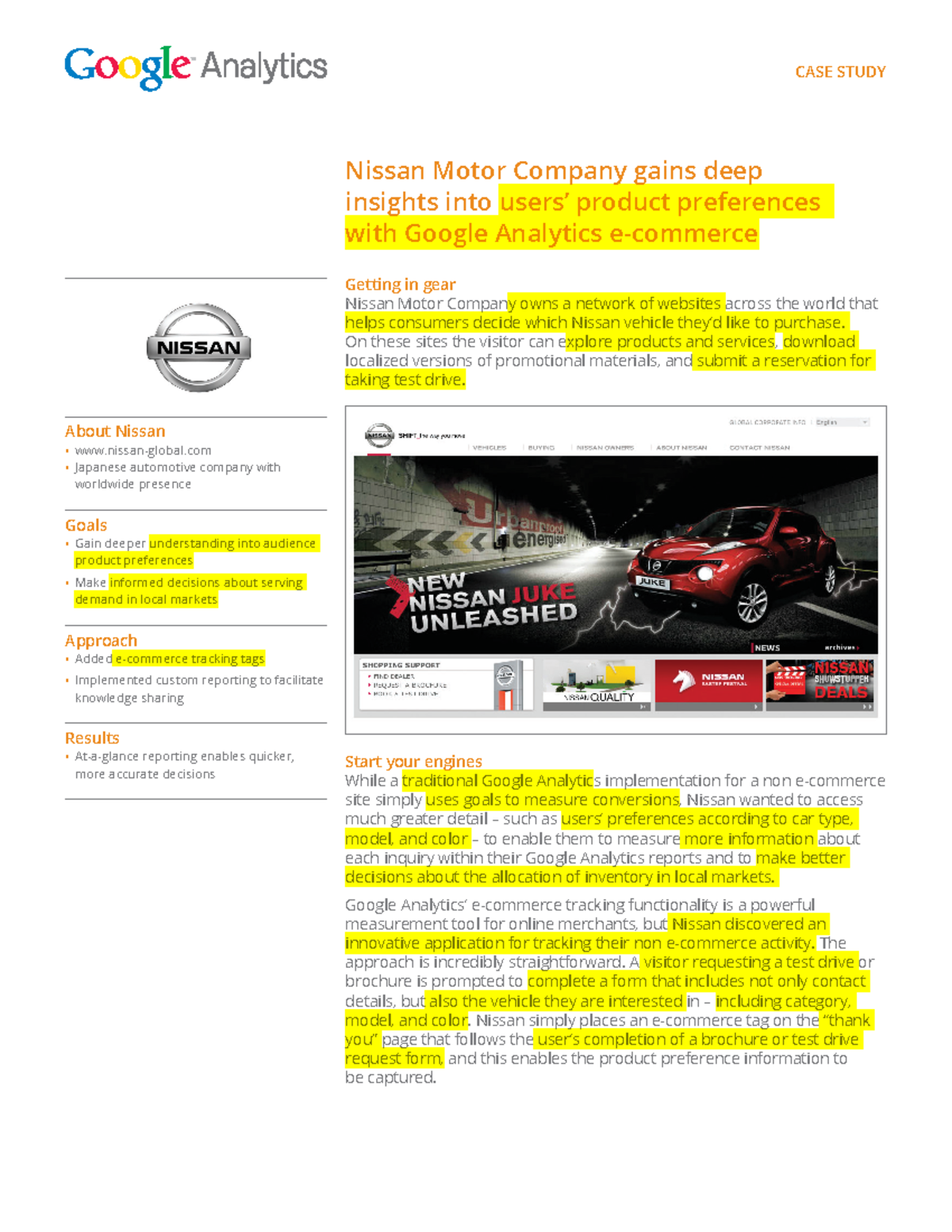 Nissan-motor-company-gains-deep case-studies - Getting in gear Nissan ...