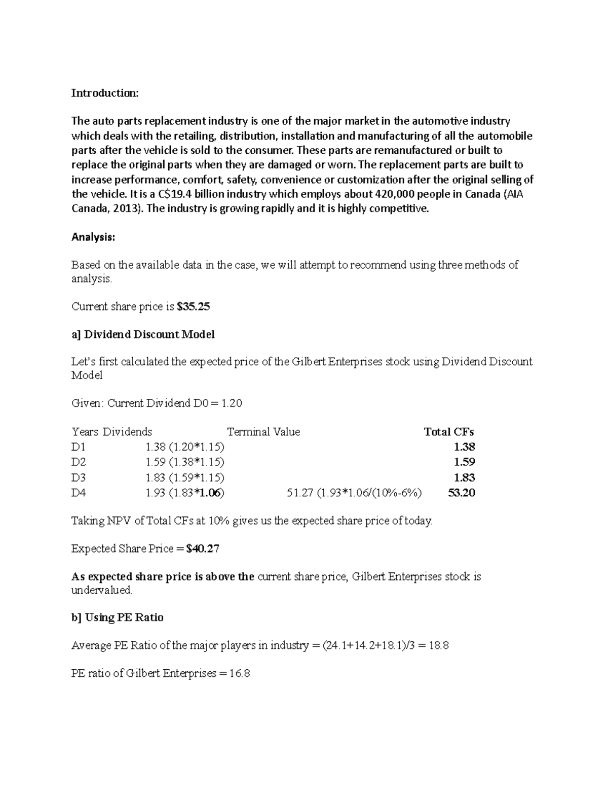 Grp case 2 - group case study - 2801 - Centennial College - Studocu