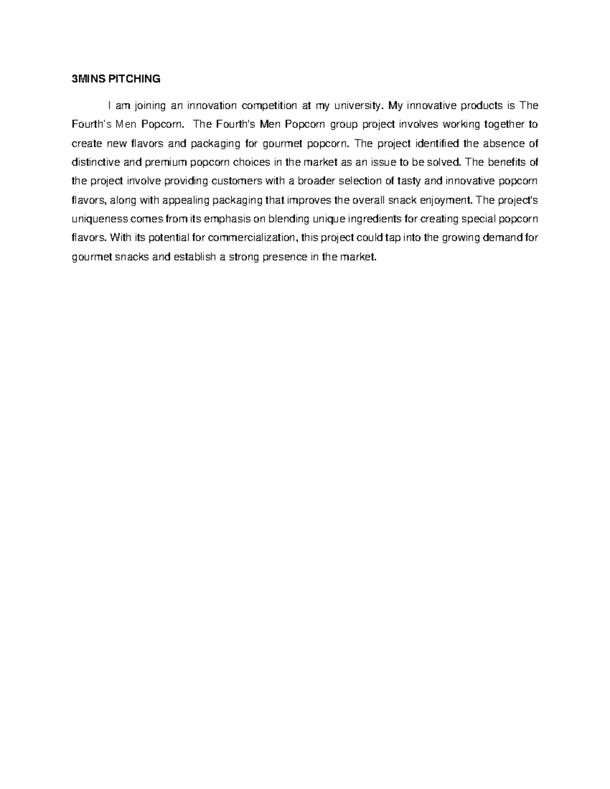 3MINS Pitching - Project summaries - 3MINS PITCHING I am joining an ...