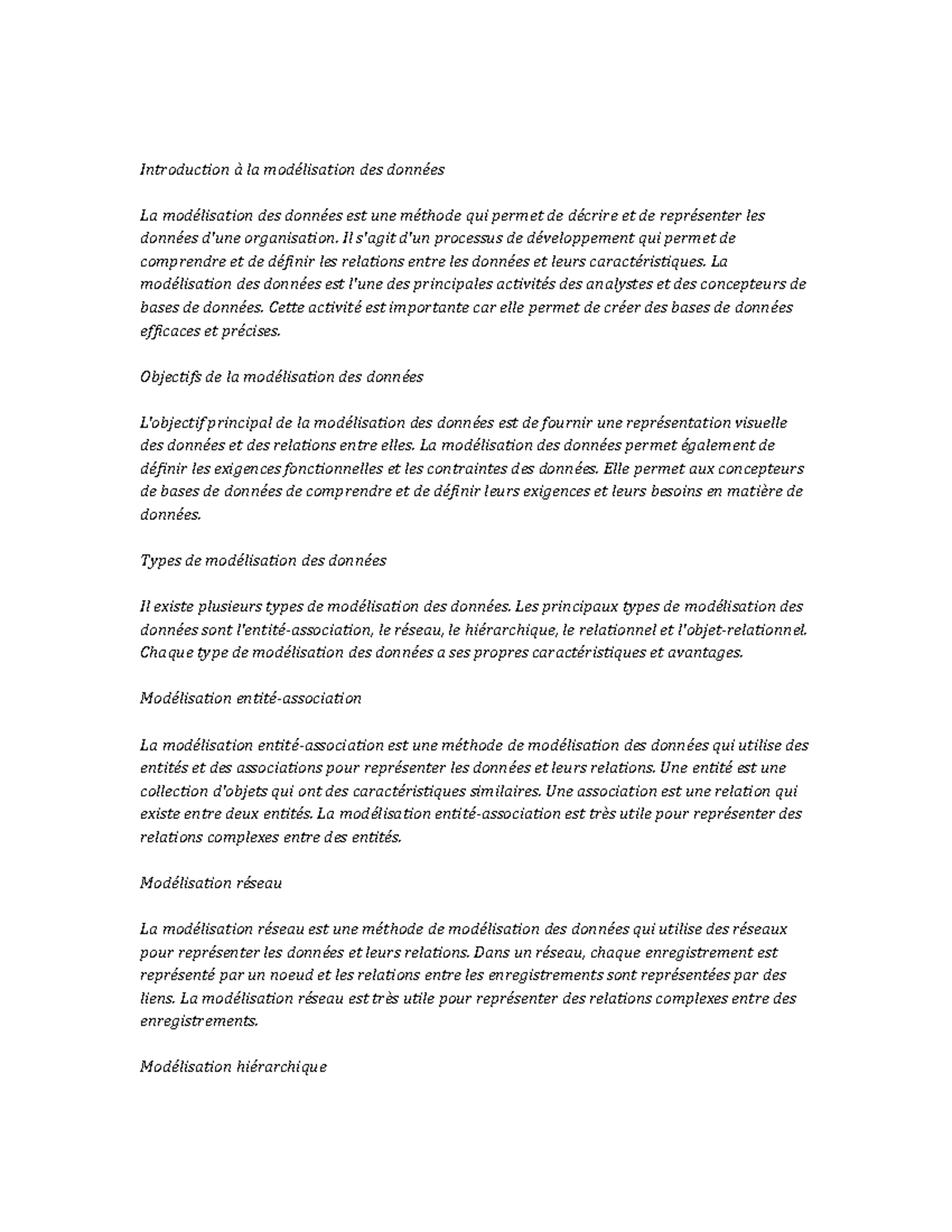 Data Modeling Study Notes - Introduction à la modélisation des données ...