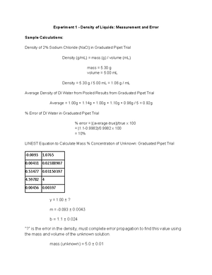 Chem 105 B lab 2 Kinetics- Spectrophotometric Determination of a Rate ...