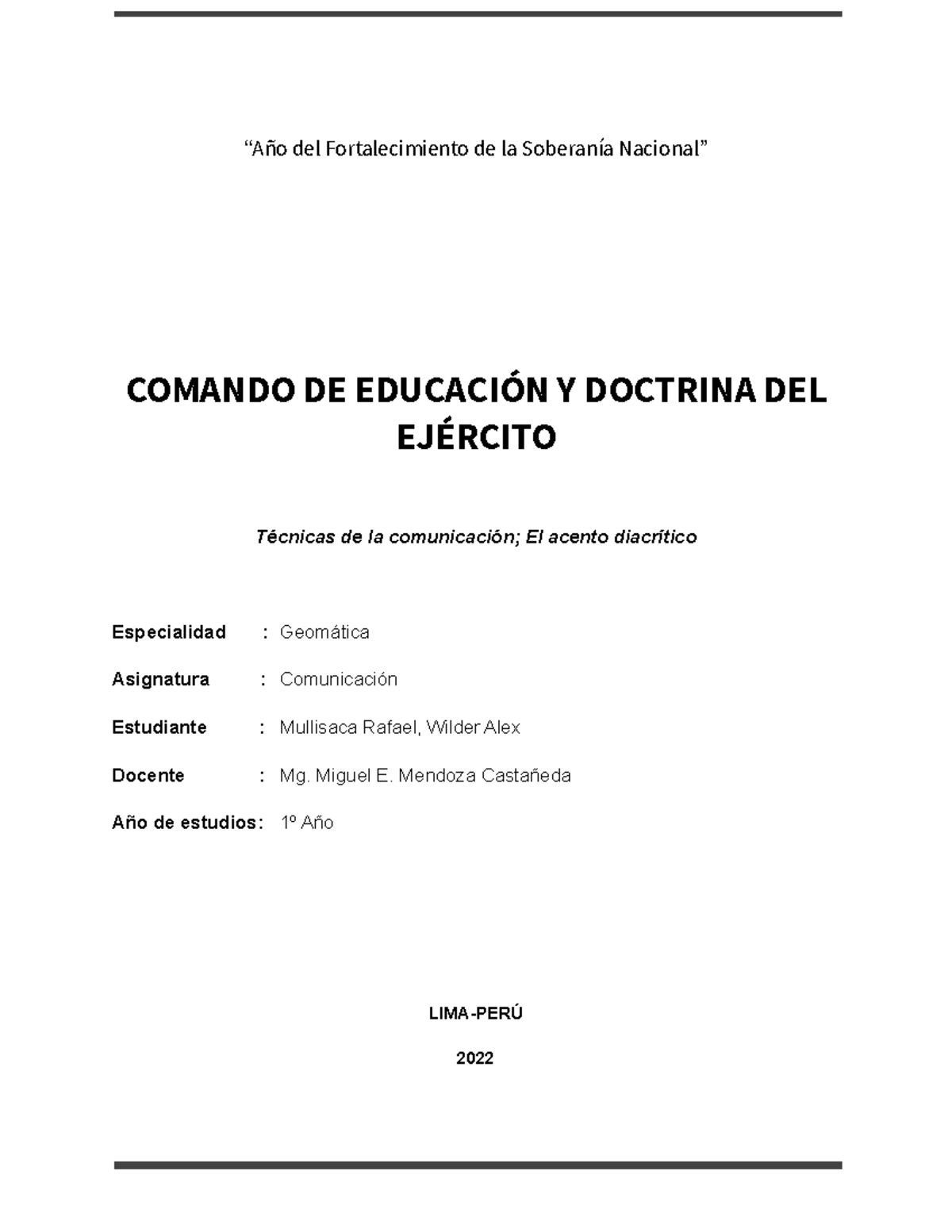 Tilde DE Diacrítica - Tildado