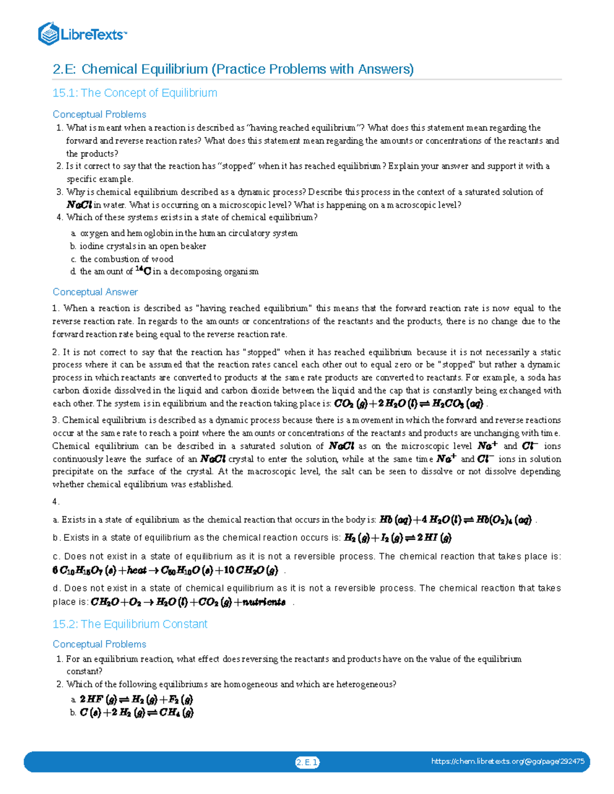 2 - tools used in a laboratory setting - 2: Chemical Equilibrium ...
