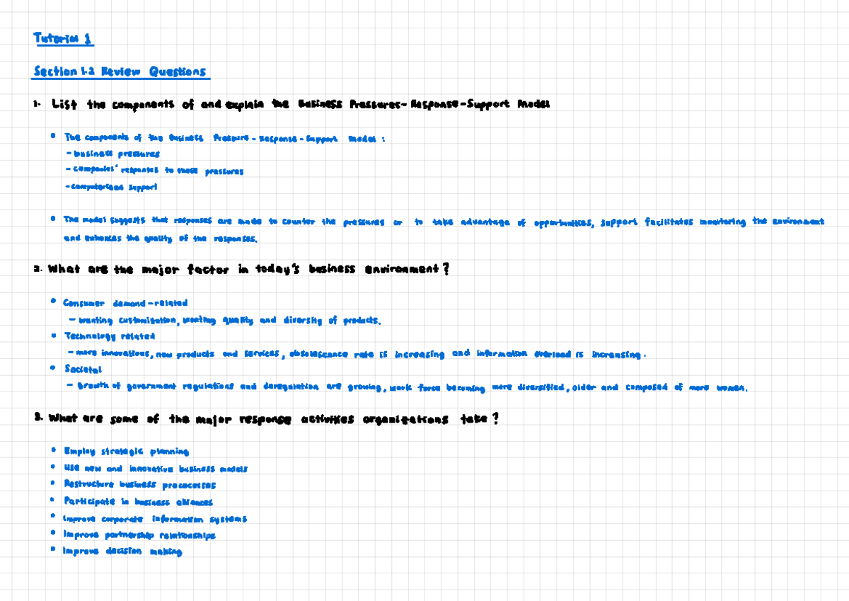 ITS674 Tutorial 1 - Tutorial 1 Section 1 Review Questions 1. List the ...