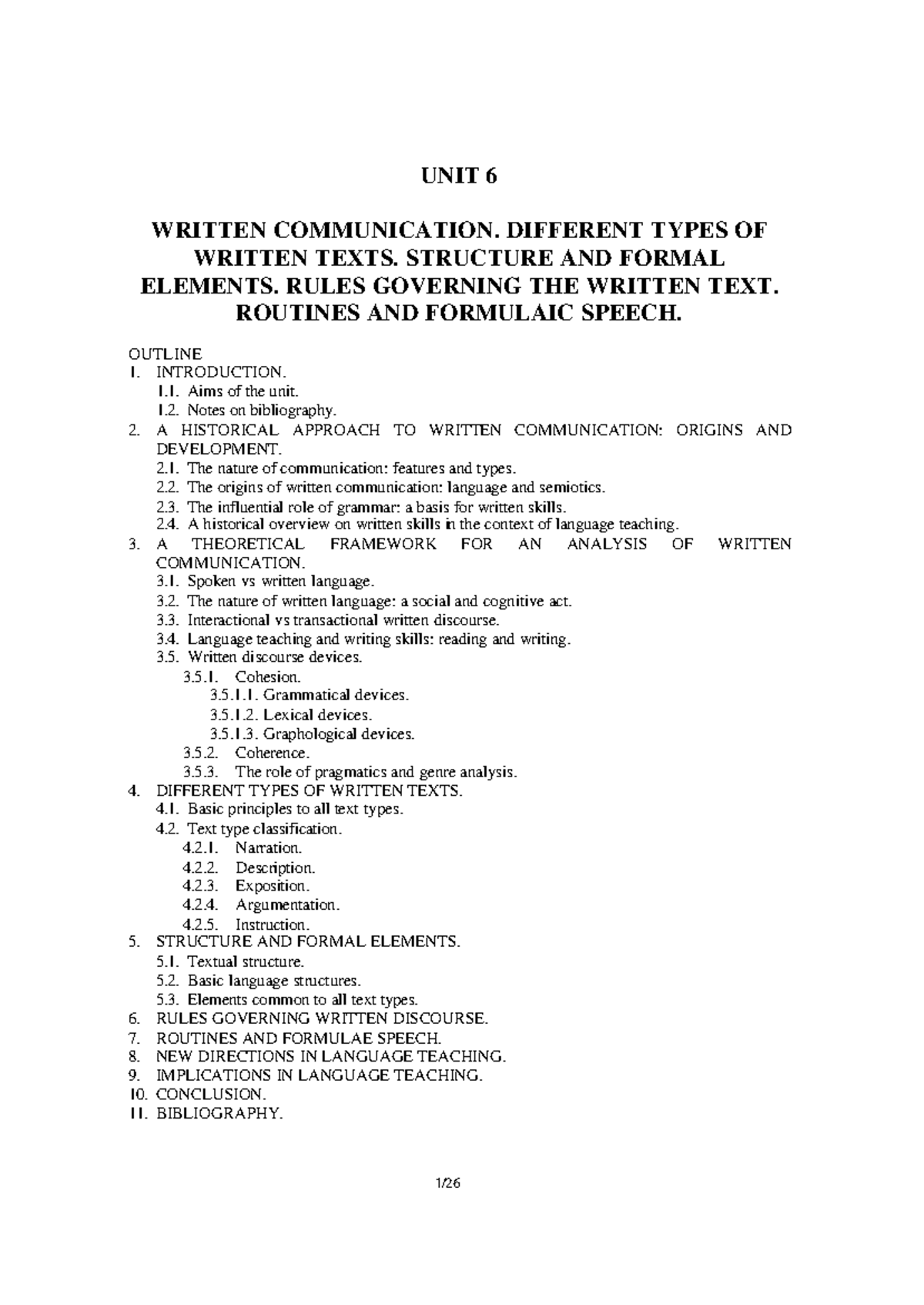 Written communication - UNIT 6 WRITTEN COMMUNICATION. DIFFERENT TYPES ...