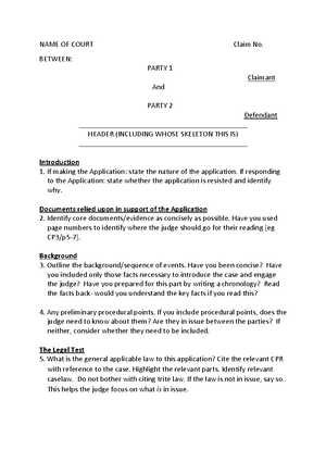 Final Skeleton Arguments - IN THE SUPREME COURT ON APPEAL FROM THE ...
