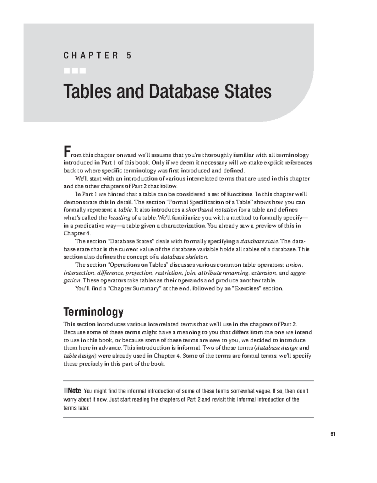 Chapter 05 - Tables and Database States - 7451CH05 5/4/07 3:57 PM Page ...