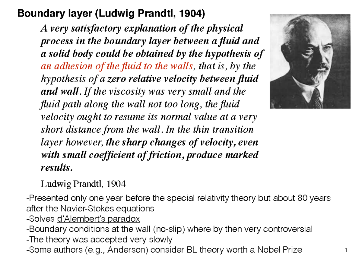 NS3-laminar boundary layer - Boundary layer (Ludwig Prandtl, 1904 ...