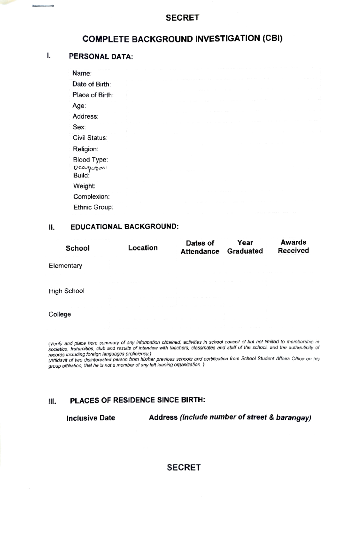 CIB - complete background investigation - introduction to criminology ...