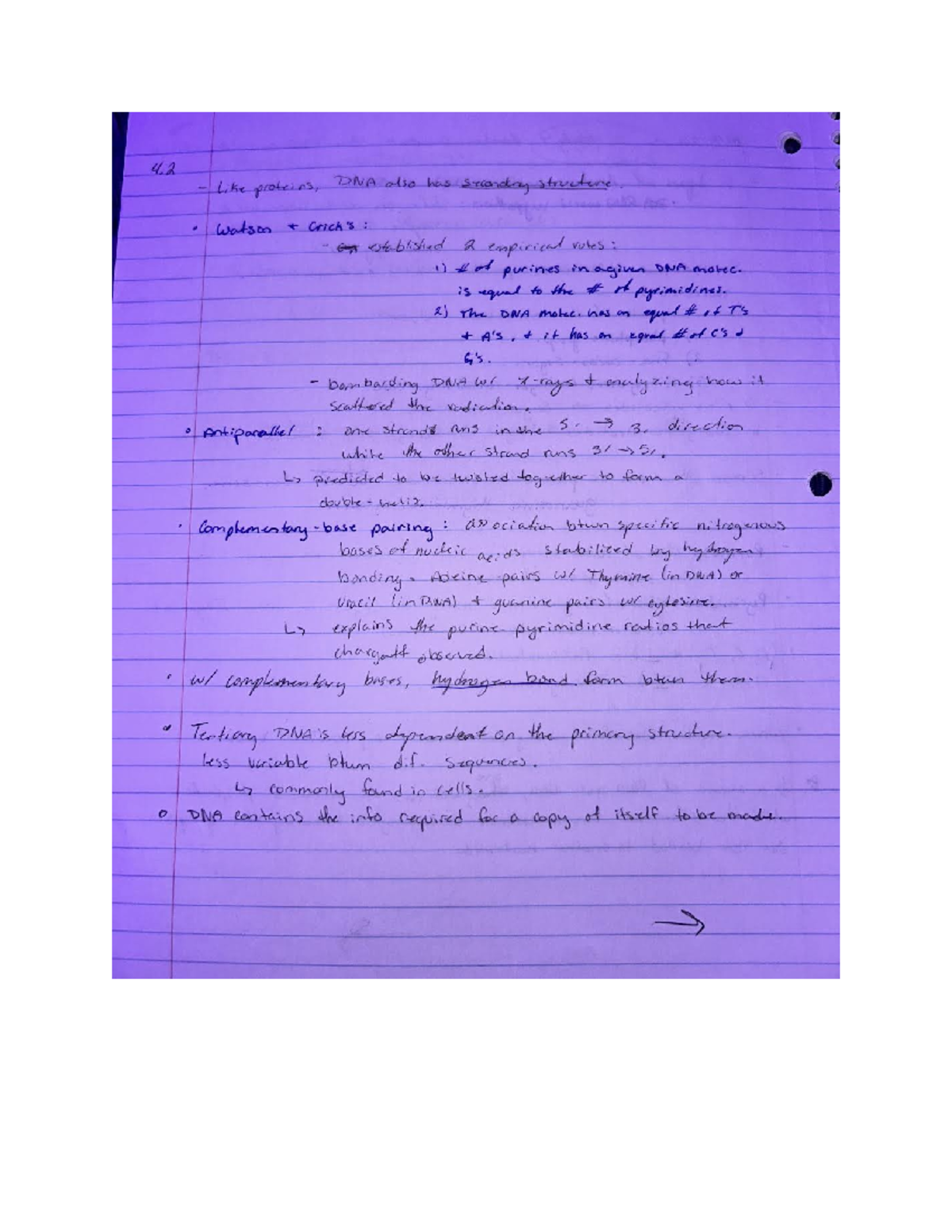 Bio notes day 7 - BIO 111 - Studocu