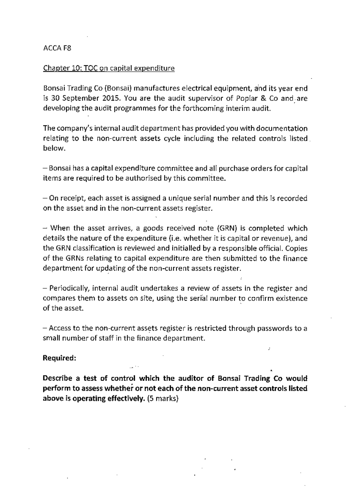 ACCA F8 PASSYEAR QUESTION - Corporate Law - Studocu