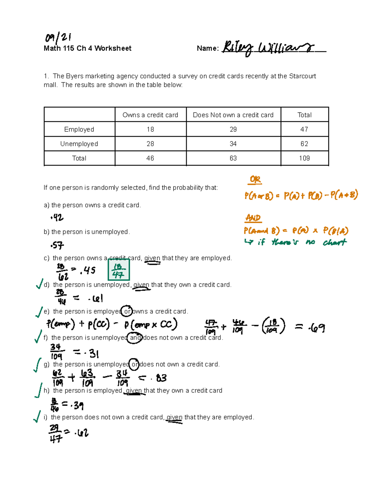 Chapter+4+Worksheet - Completed review worksheet for Chapter 4 Dockery ...