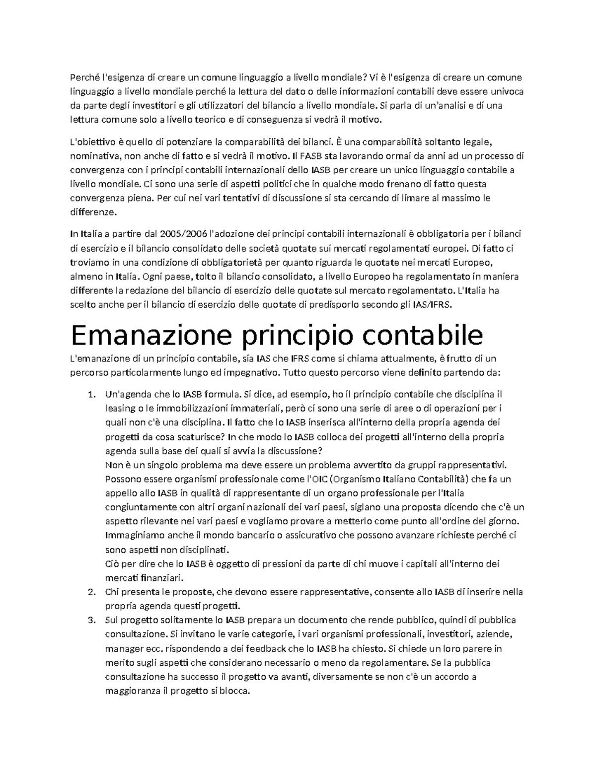 1° Lezione PCI - Perché l'esigenza di creare un comune linguaggio a ...