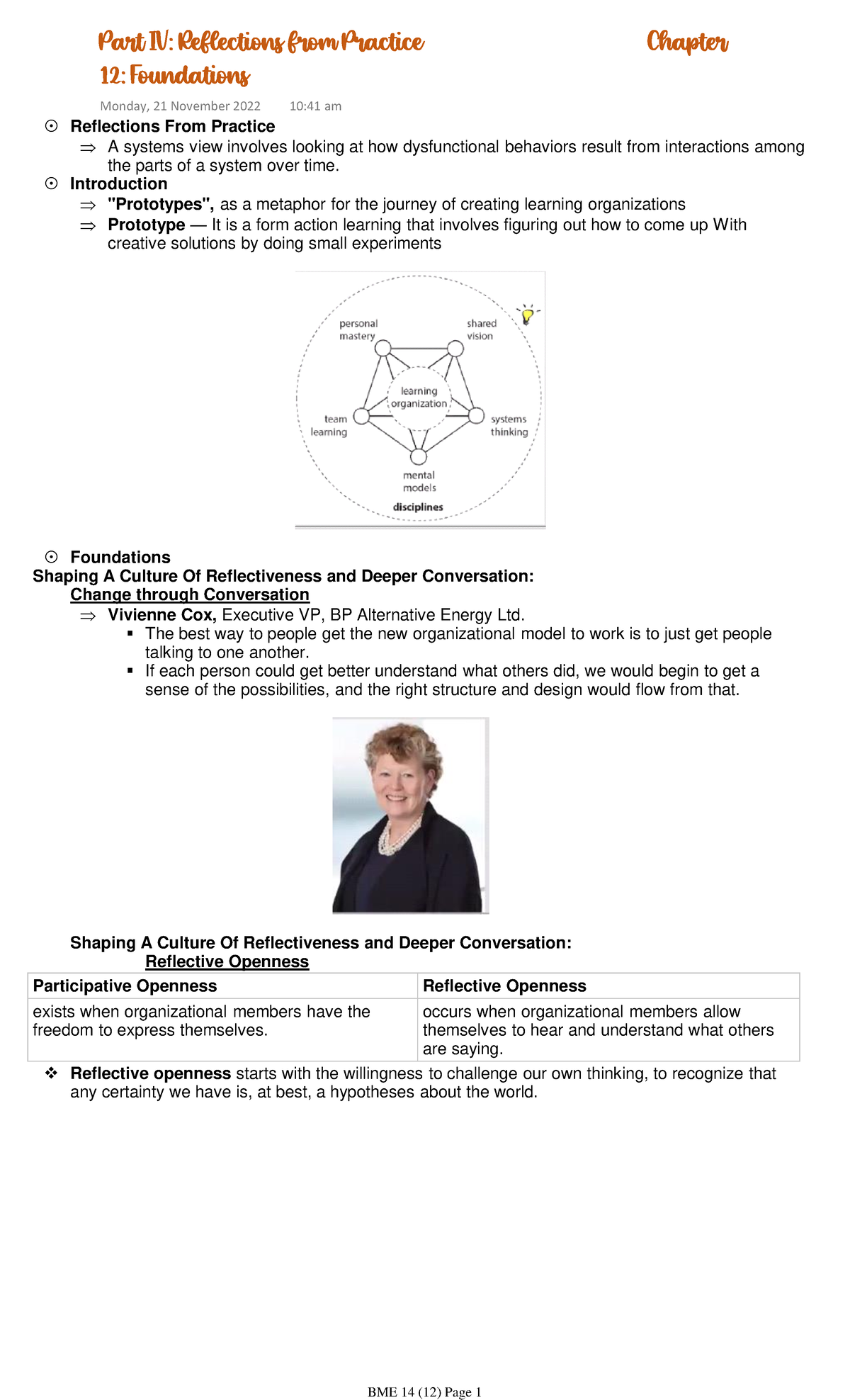 Chapter 12 Foundations - A systems view involves looking at how ...