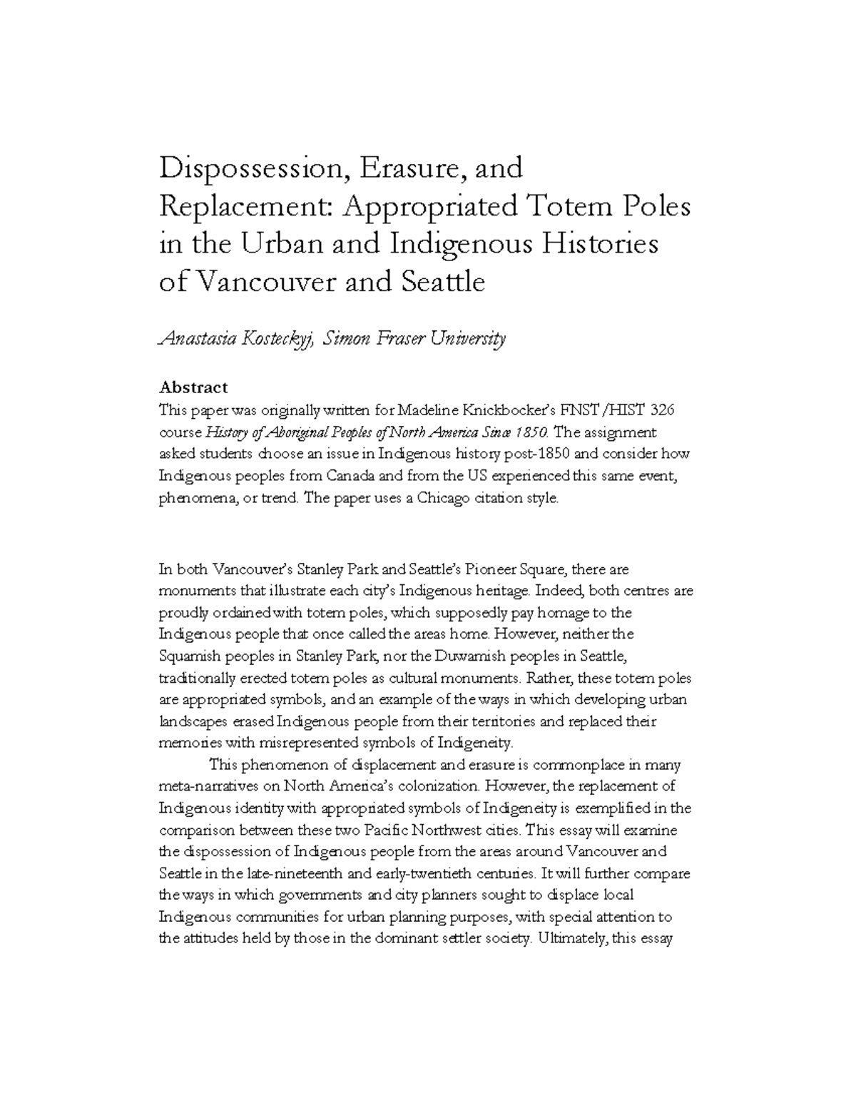 Dispossesion,+erasure,+and+replacement - Dispossession, Erasure, and ...