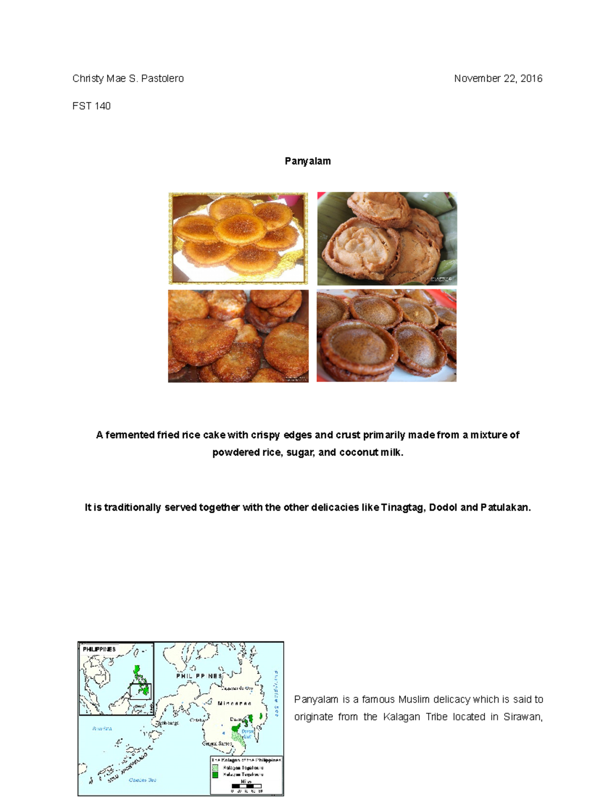 Pastolero FST140fermfood - Christy Mae S. Pastolero November 22, 2016 ...