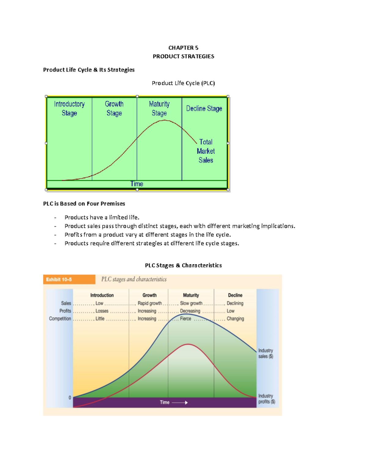 Product Strategies - CHAPTER 5 PRODUCT STRATEGIES Product Life Cycle & Its Strategies Product ...