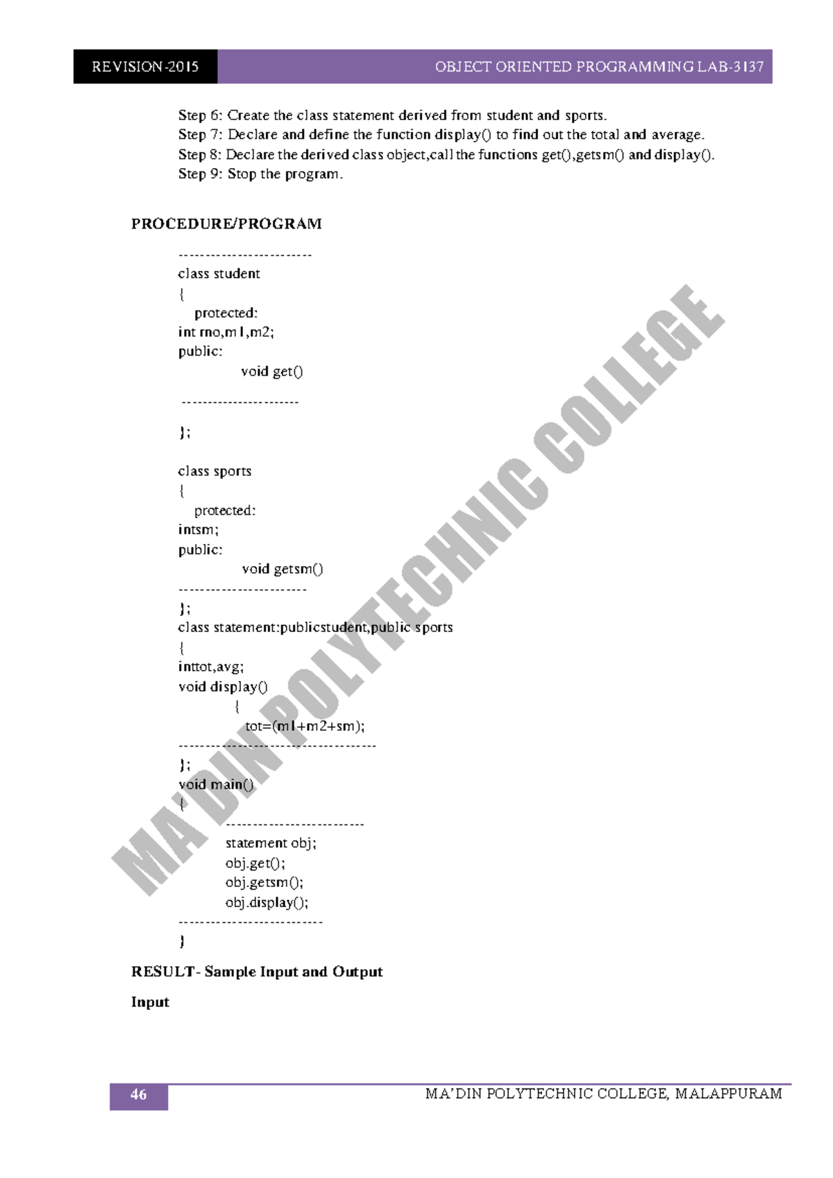 Unary Operator Overloading Revision 2015 Object Oriented Programming 1664