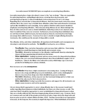 CJ 112 Module 5 Journal - Grade A - How do these roles support criminal ...