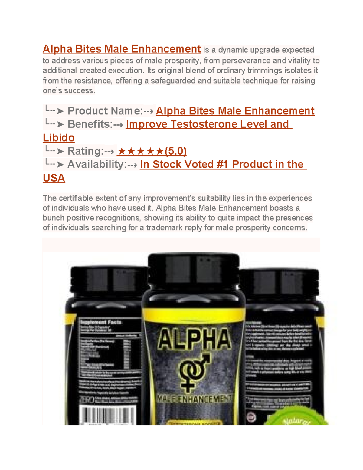 Alpha Bites Male Enhancement Official Website! - Alpha Bites Male ...