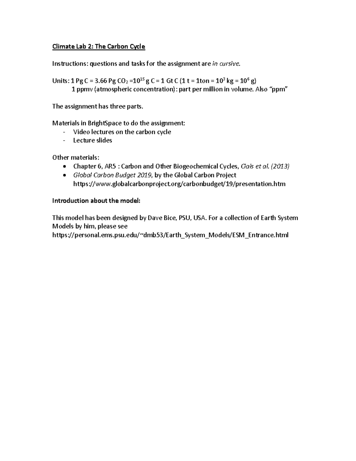 CL2 Assignment 2021 2022 Answers(group work lab exercise2) - Climate ...