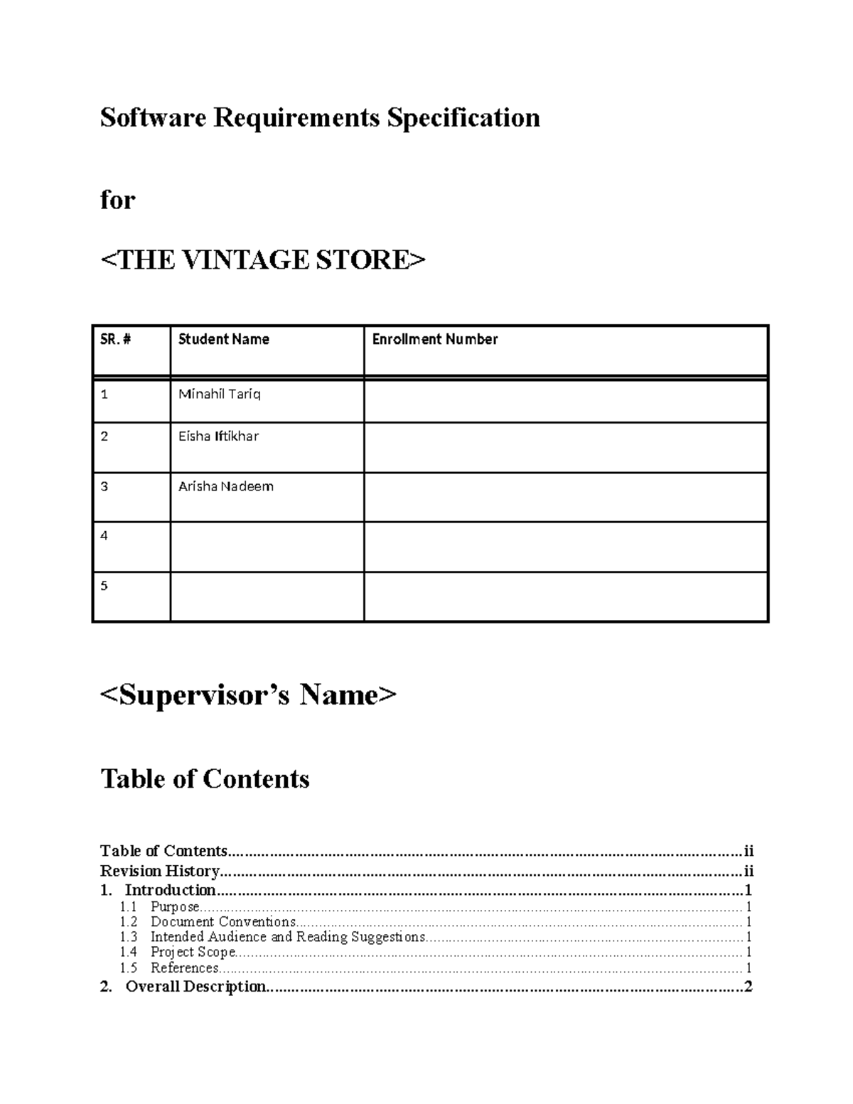SRS file - it is srs 1 complete - Software Requirements Specification ...