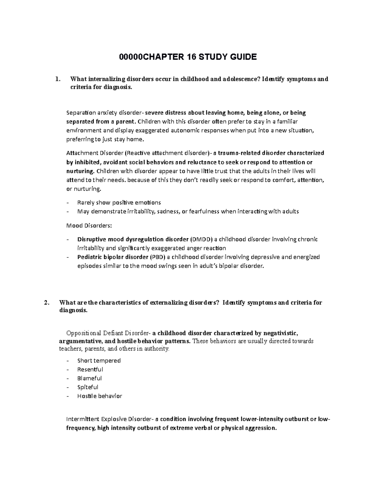 Chapter 16 Study Guide - 00000CHAPTER 16 STUDY GUIDE 1. What ...