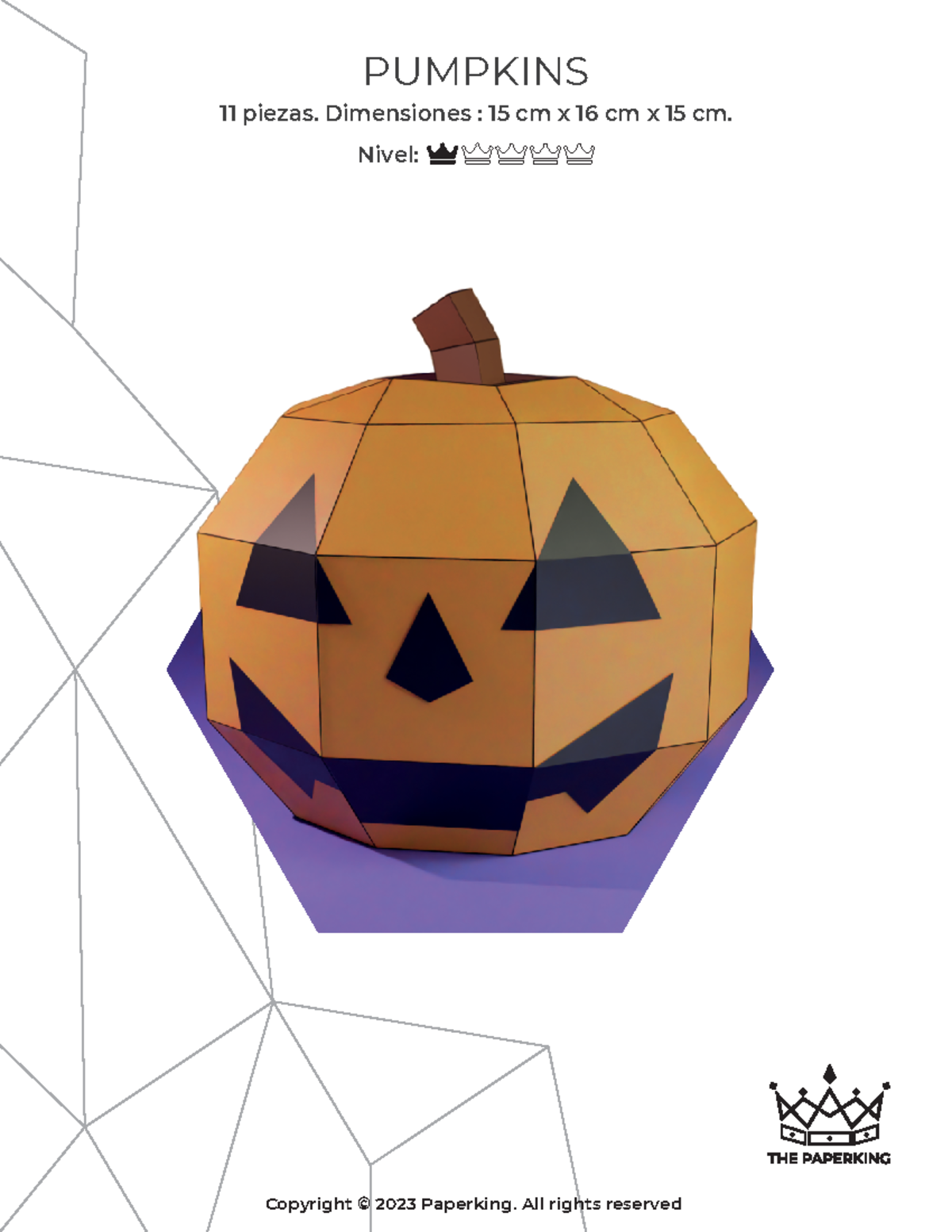 Pumpkin c - Popi - PUMPKINS 11 piezas. Dimensiones : 15 cm x 16 cm x 15 ...