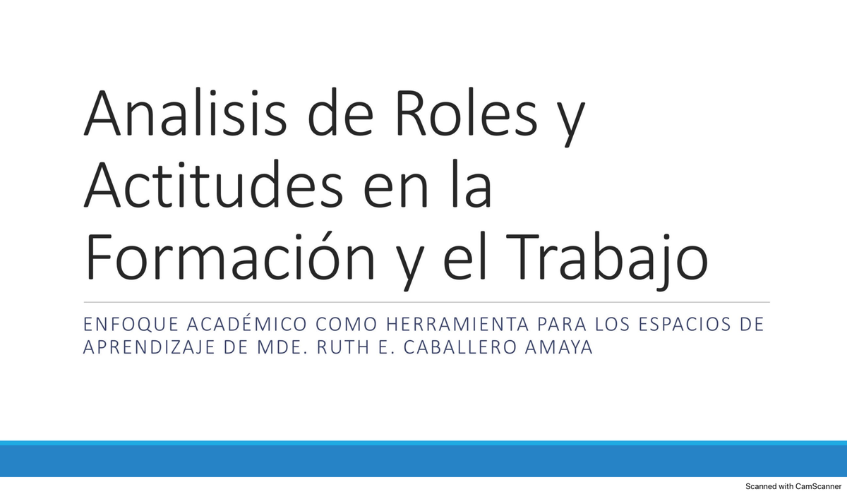 Analisis de Roles y Actitudes en la Form - Derecho Constitucional - Studocu