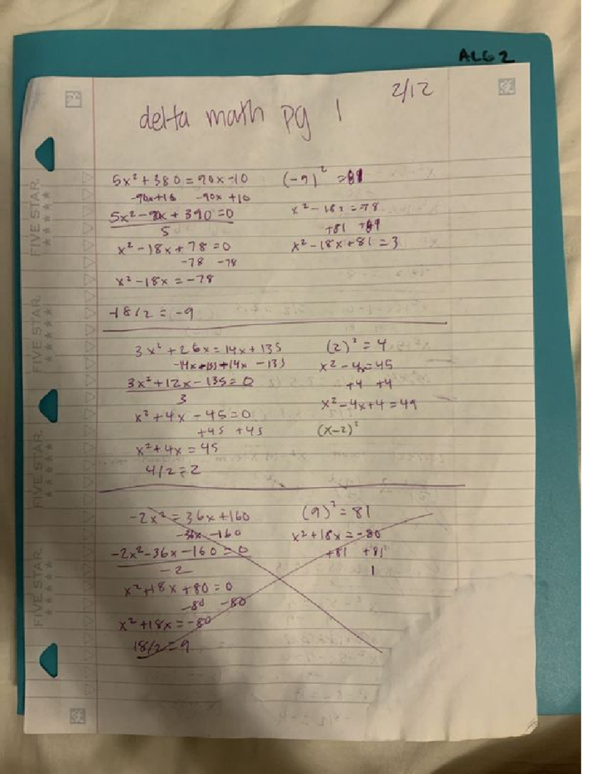 480341257-notes - practice materials - AL62 2/12 delta math pg I 5x2 ...