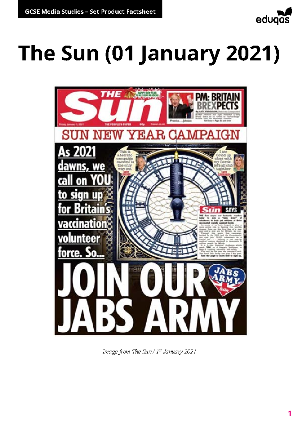 The Sun - dxd - The Sun (01 January 2021) Image from The Sun / 1st ...