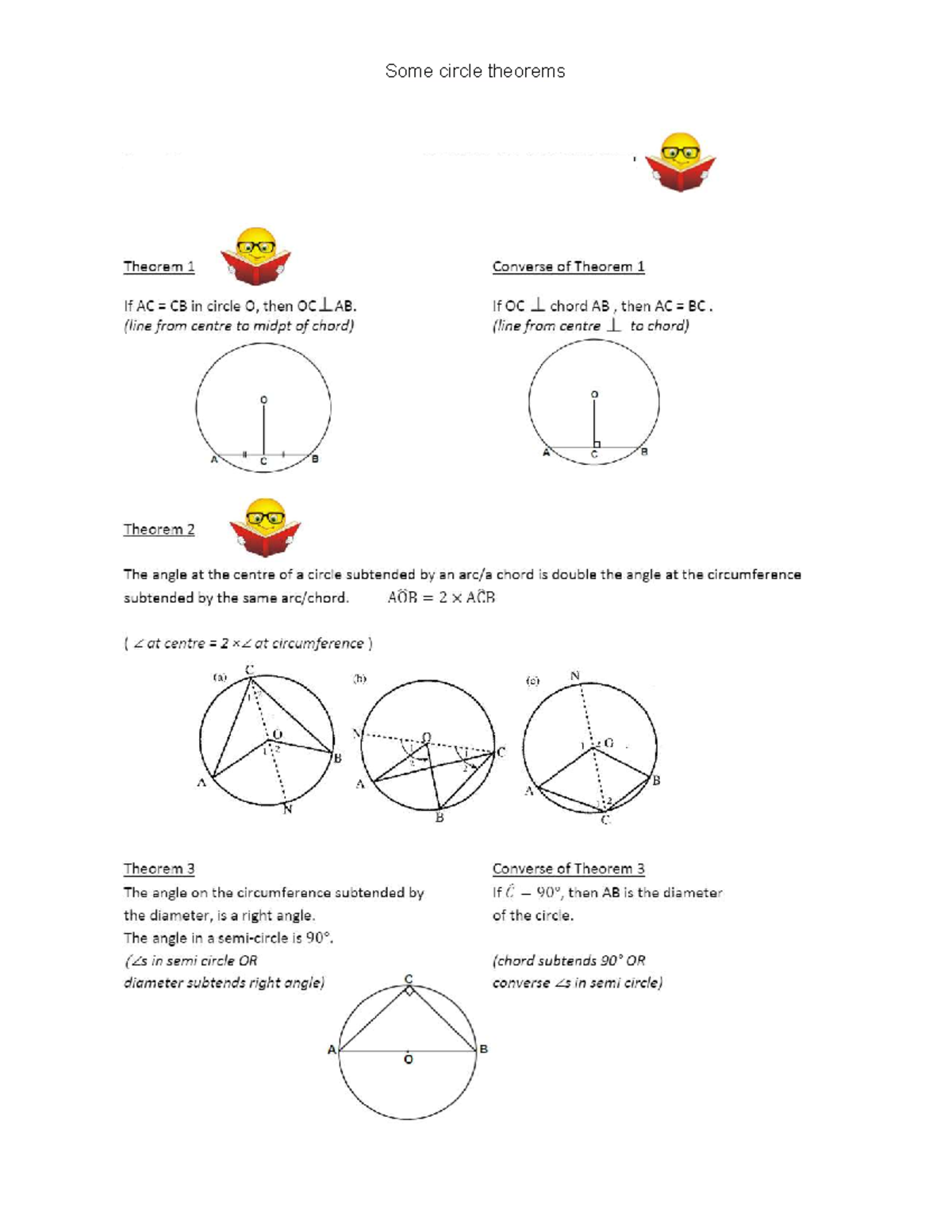 8. Circle theorems - JGT 210 - Some circle theorems - Studocu