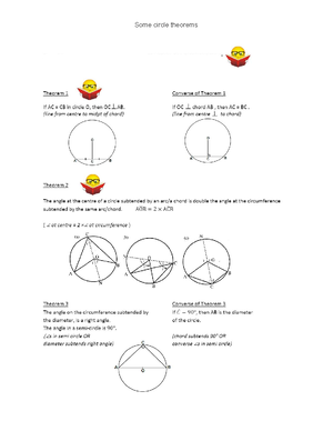 8. Circle theorem - Class exercises - Circle Theorem Exercises ...