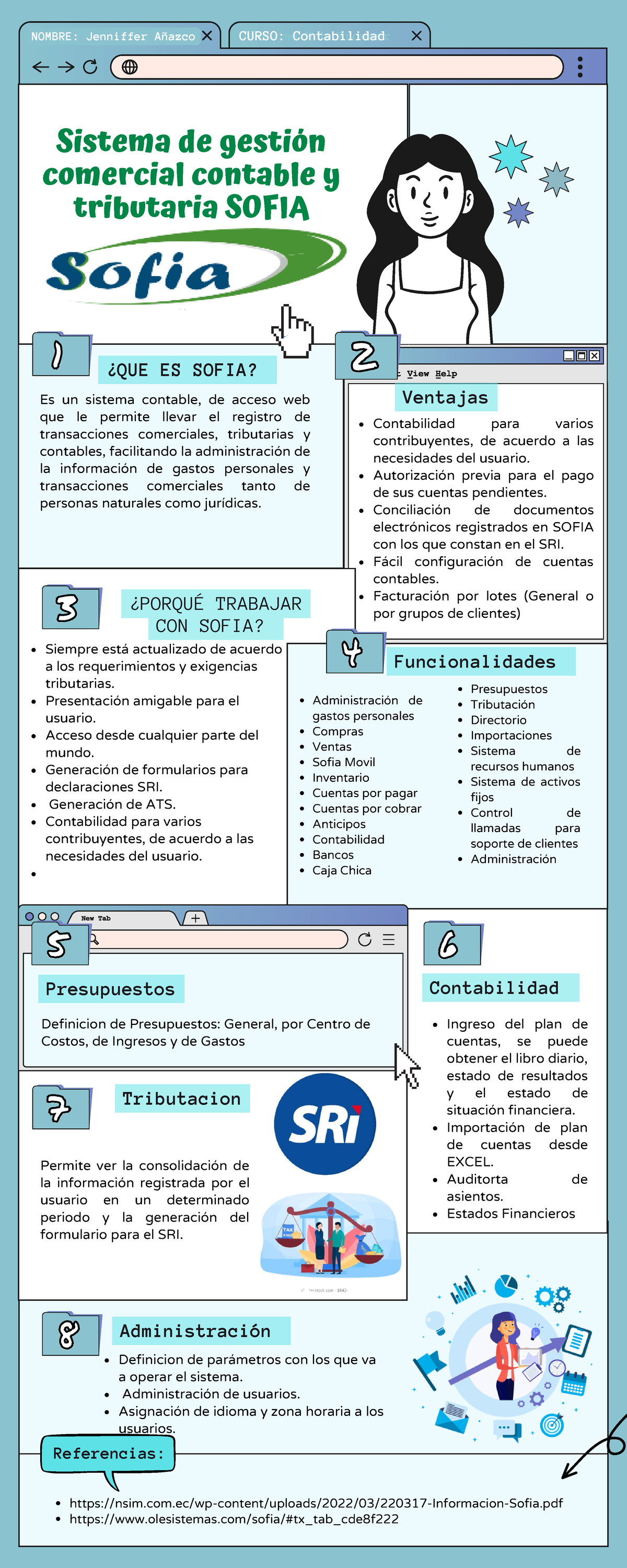 Sofia Infografia - 11 33 44 55 66 77 88 NOMBRE: Jenniffer Añazco CURSO: Contabilidad ¿QUE ES ...