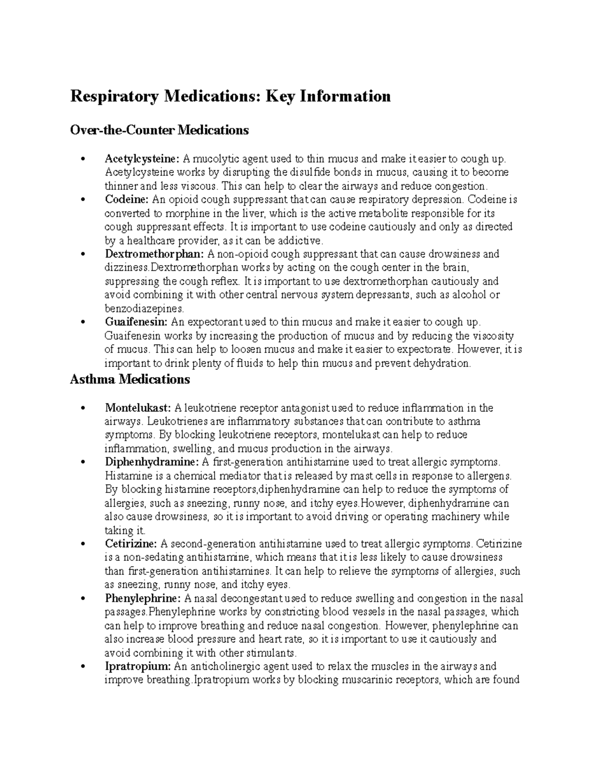 6f1f201b3d71b9def52fd664c6d29a7f - Respiratory Medications: Key ...