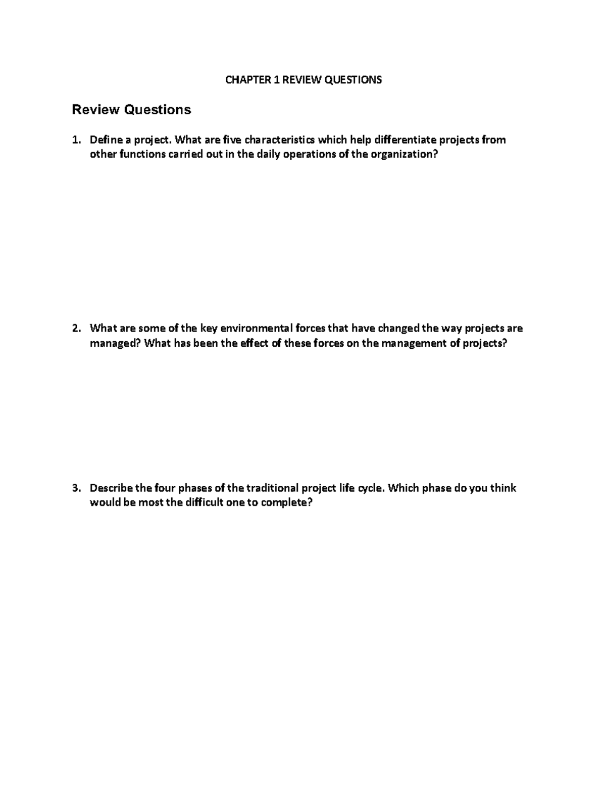 Chapter 1 Review Questions - CHAPTER 1 REVIEW QUESTIONS Review ...