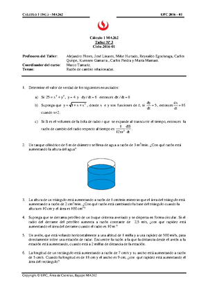 Calculo1 MA262 - UPC - StuDocu