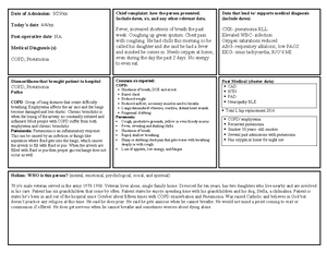 Urinary Pattern - HESI Case Study - Urinary Pattern Meet the Client ...