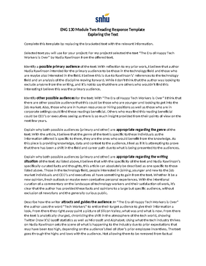 [Solved] The Era of Happy Tech Workers is Over by Nadia Rawlinson First ...